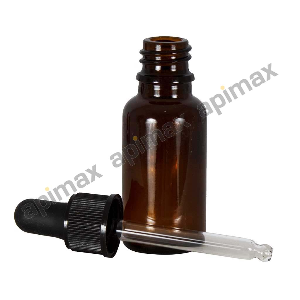 Συσκ. 156 Τεμάχια Φιαλίδιο Γυάλινο Καραμελέ 20ml με Σταγονόμετρο Apimax ...